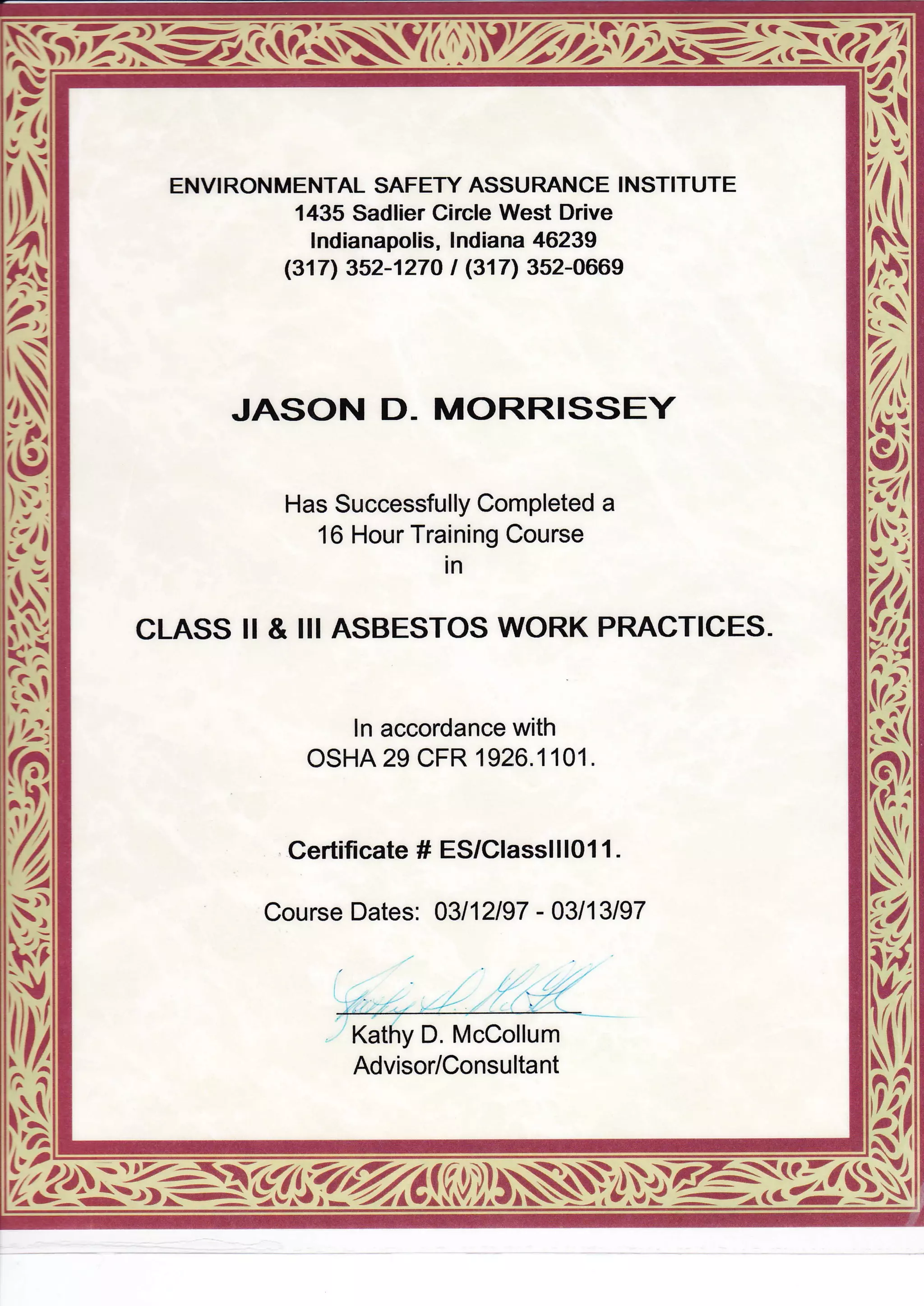 Asbestos Work Practices II & III | PDF