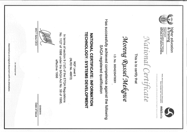 Moreng Mekgwe | PDF