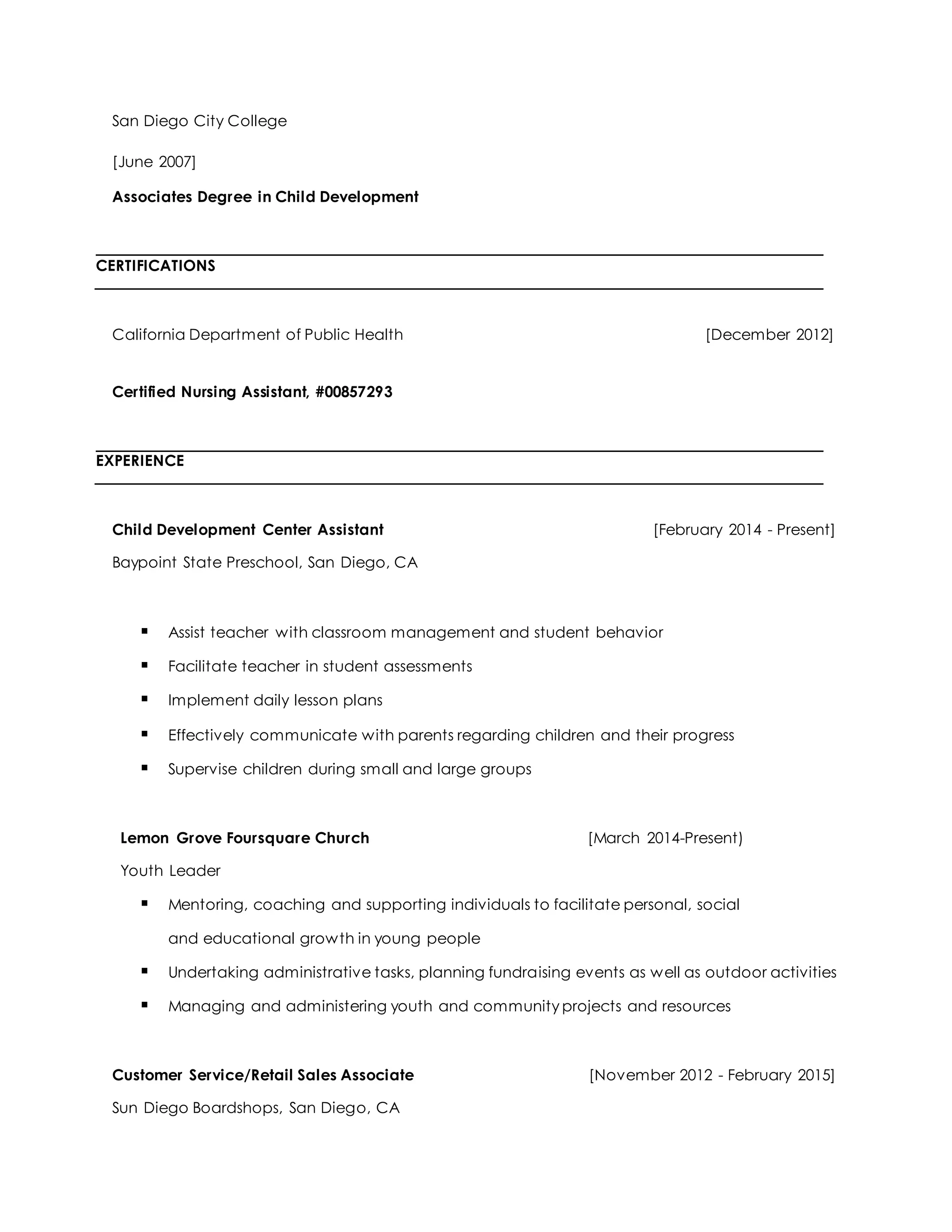 EB Resume | DOCX