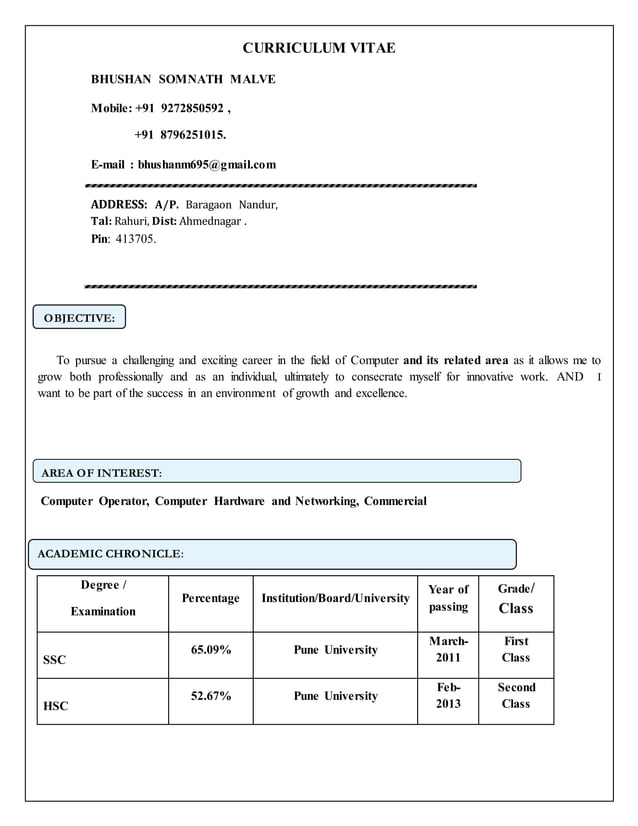 Cms resume | DOCX | Secondary Education | Education