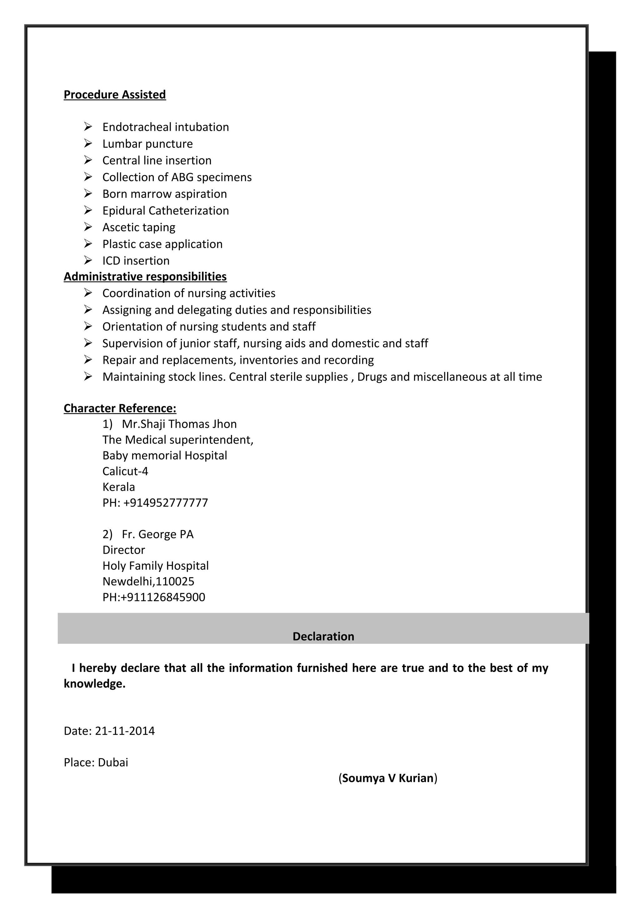 Soumya Resume | DOC