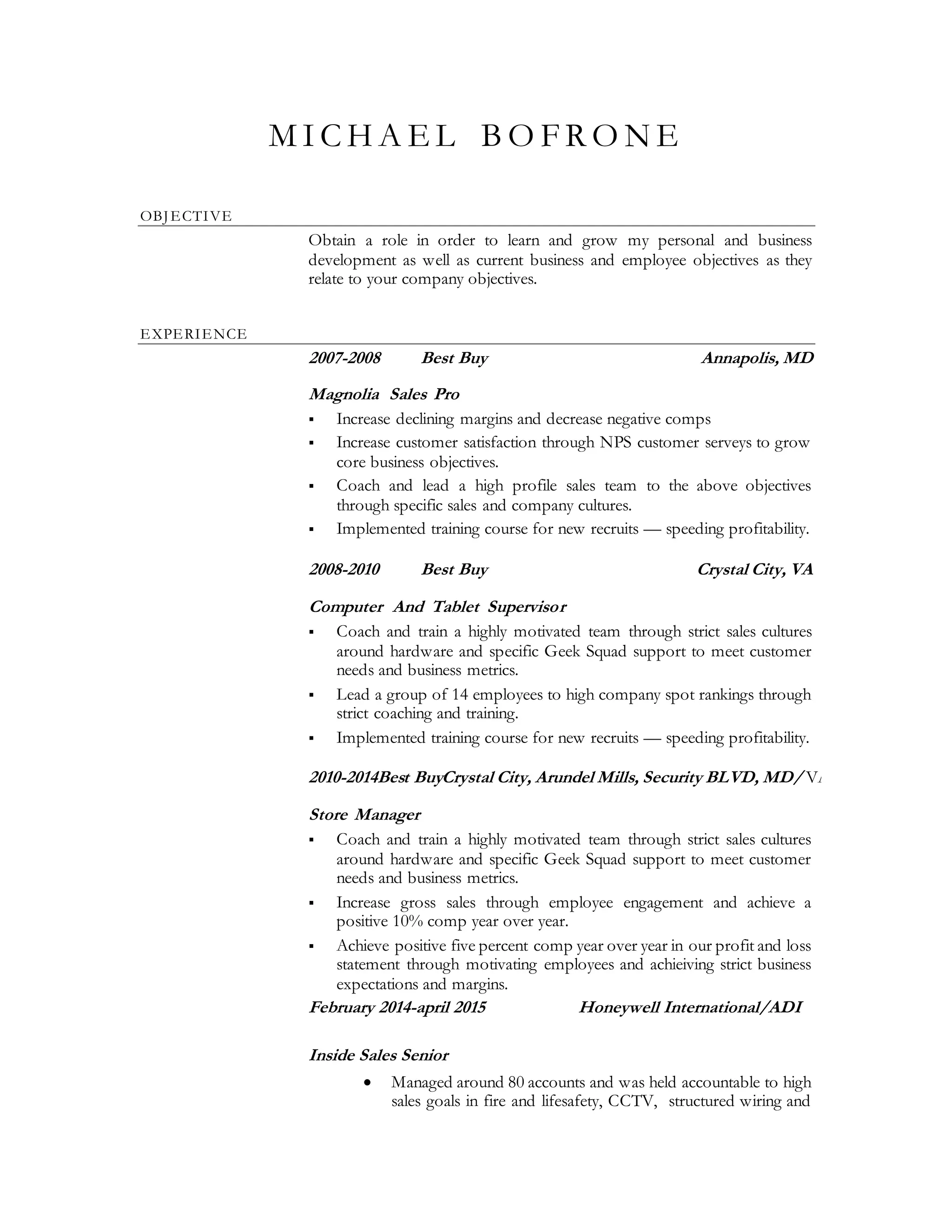 mikeboresume | PDF