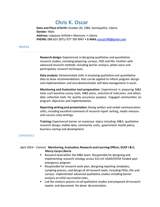 Chris_Oscar_cv_FINAL[1] | PDF