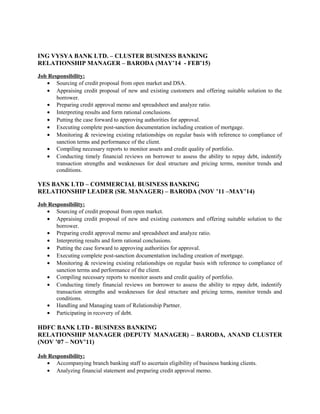 Chirag Shah commercial Resume | DOC