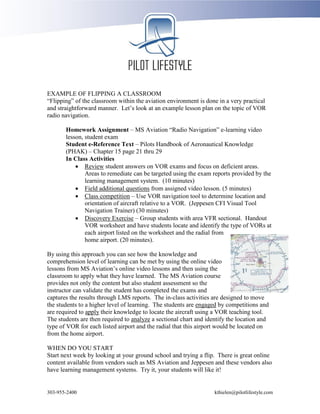 Flipping the Aviation Classroom Learning Environment | PDF