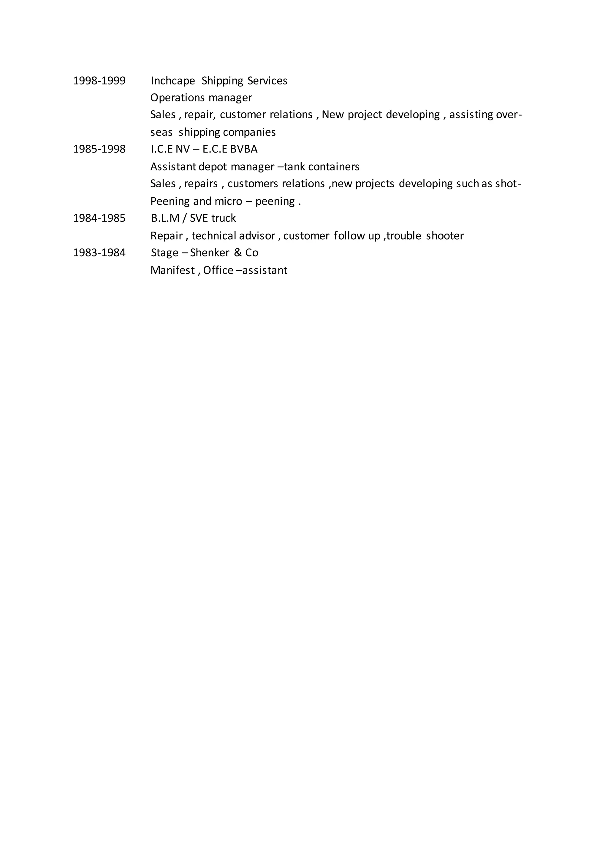 CURRICULUM VITAE PETER VAN den BROECK | DOCX