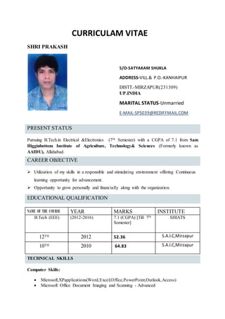 thakur resume | DOCX