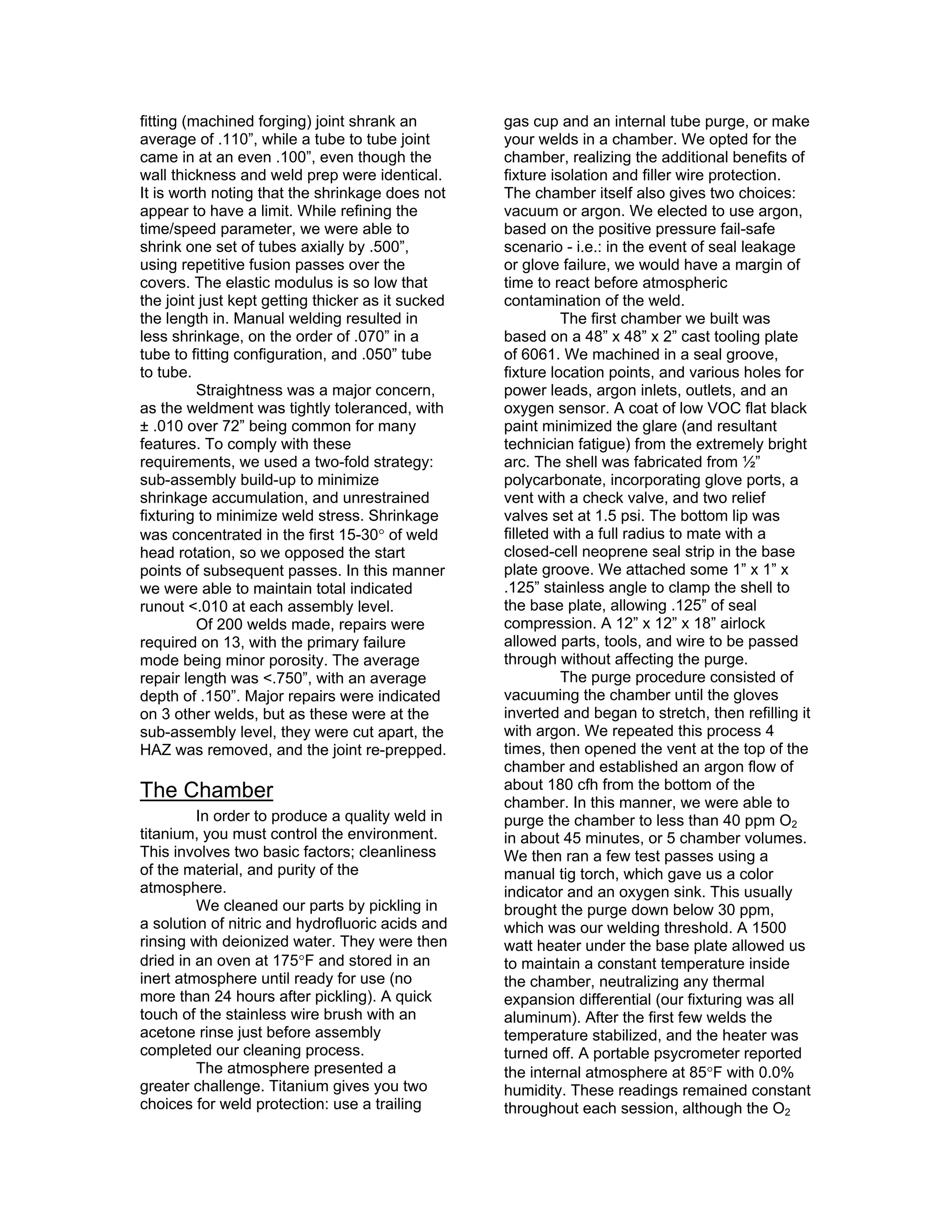 Orbital GTAW of Ti Space Frames | PDF
