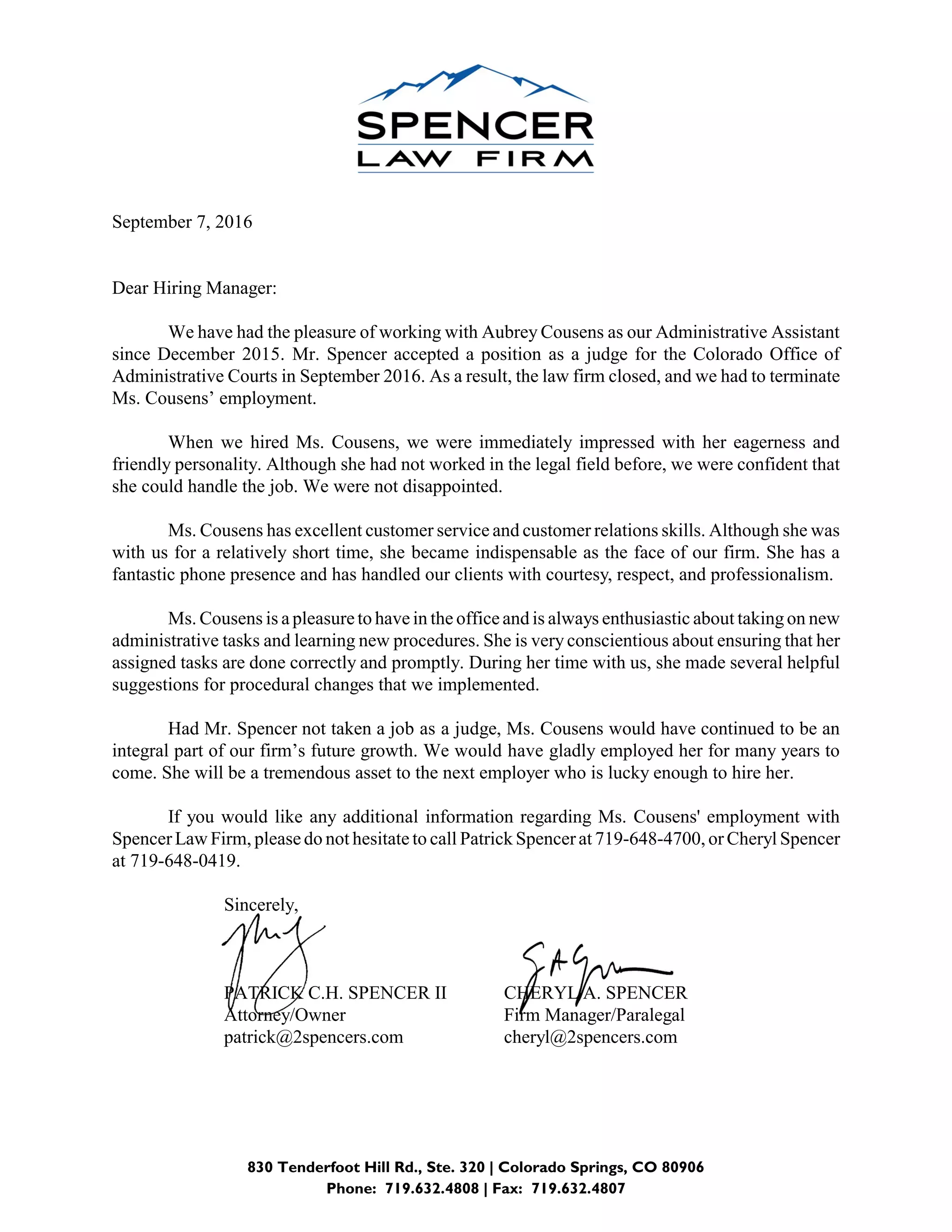 Recommendation letter | PDF