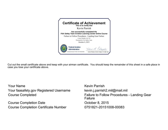 Failure to follow Procedures Landing Gear Failure | PPT