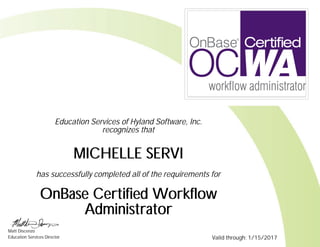 OnBase OCWA Cert | PPT