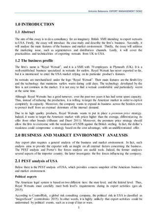 export plan | DOCX | Business Administration | Business