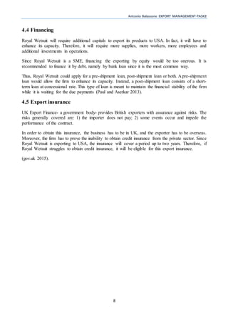 export plan | DOCX | Business Administration | Business