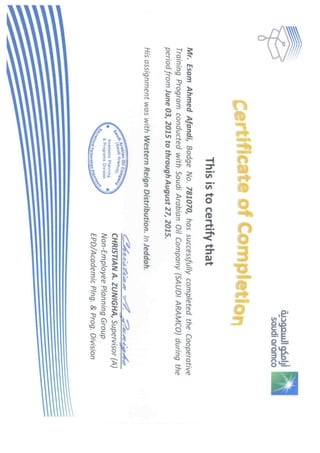 COOP Training certificate | PDF