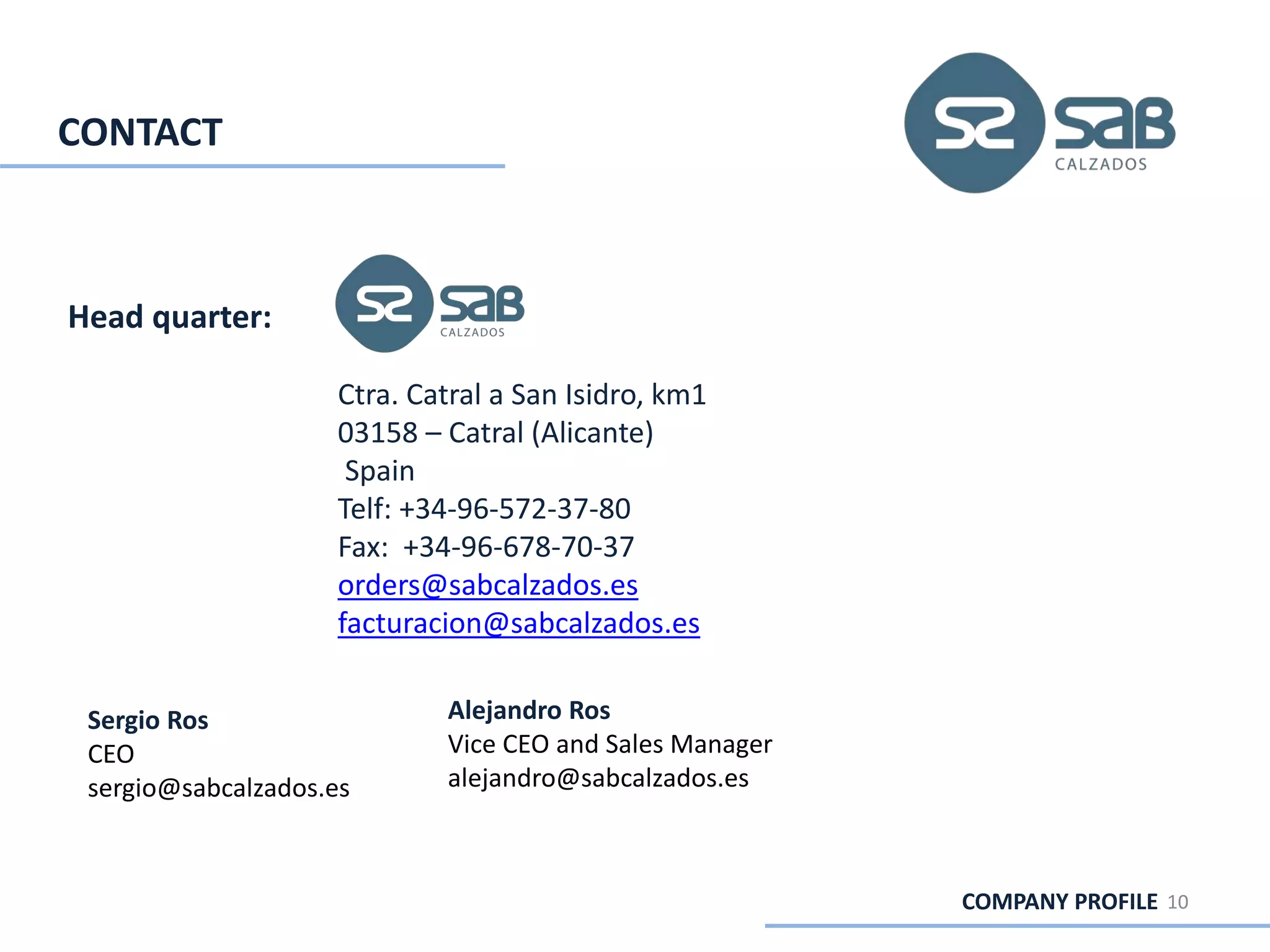 SAB COMPANY PROFILE | PPSX
