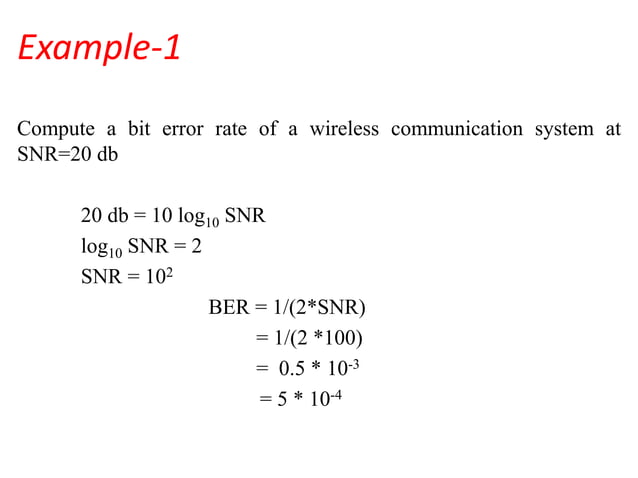 BIT Error Rate | PPT