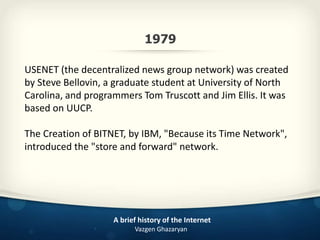 A brief history of the Internet | PPSX