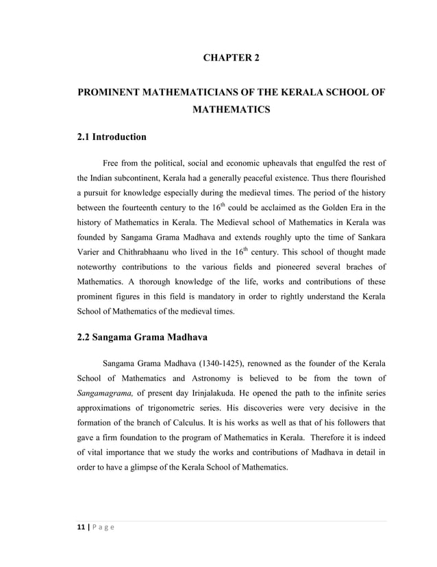 A_Study_on_the_Medieval_Kerala_School_of_Mathematics | PDF | Hinduism ...