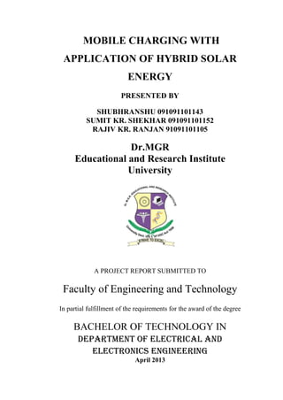 Solar System Research Project Report