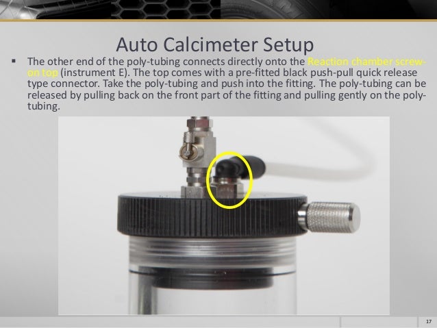 Training Outline HMLS Auto Calcimeter