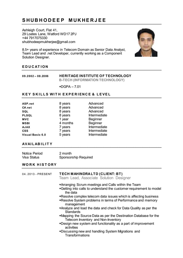 Shubhodeep Mukherjee | DOCX | Web Development | Internet