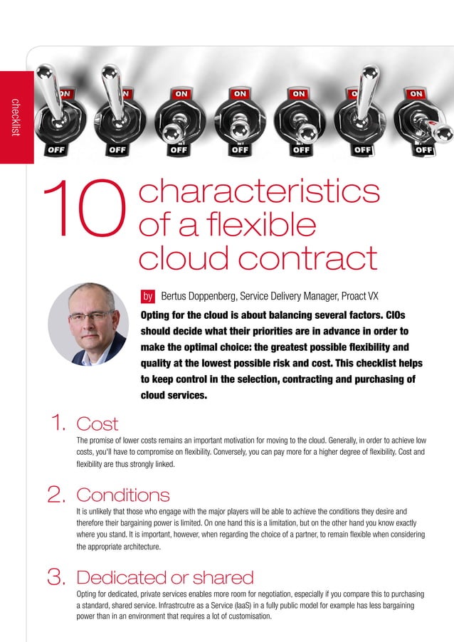 10 characteristics of a flexible cloud contract | PDF