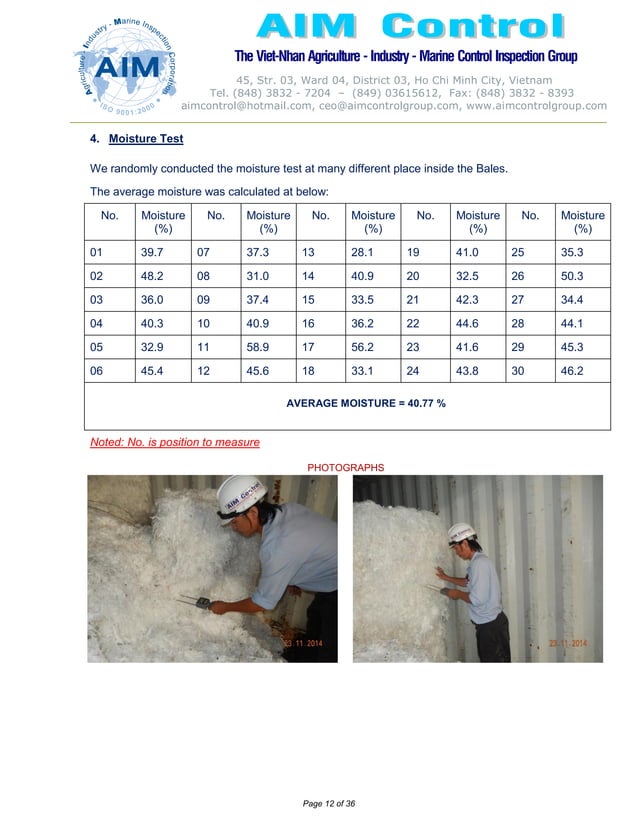 Scrap Plastic Final Survey Report on claim and dispute.PDF