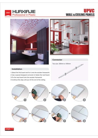 UPVC wall and ceiling panel catalog | PDF