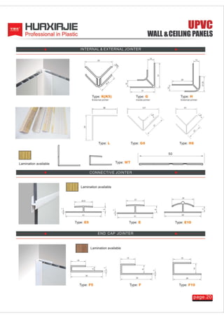 UPVC wall and ceiling panel catalog | PDF