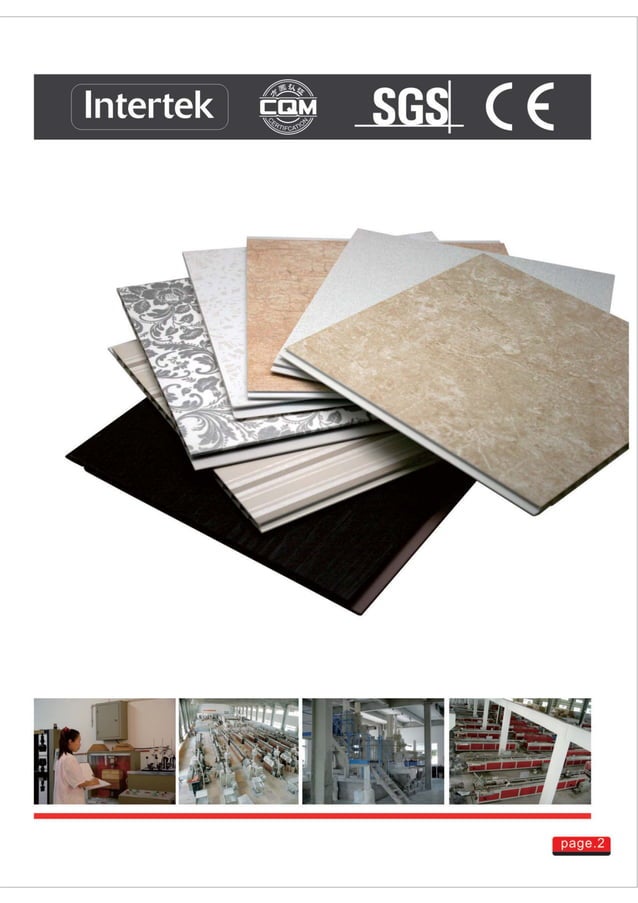 UPVC wall and ceiling panel catalog | PDF