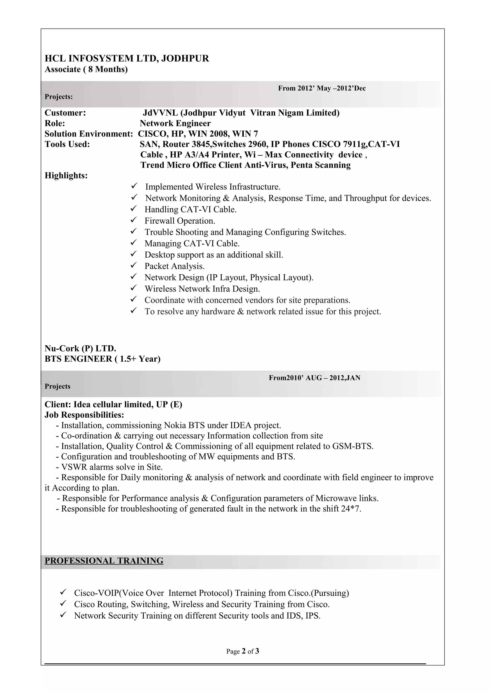 Abhishek_resume-1 | DOC | Computer Networking | Computing