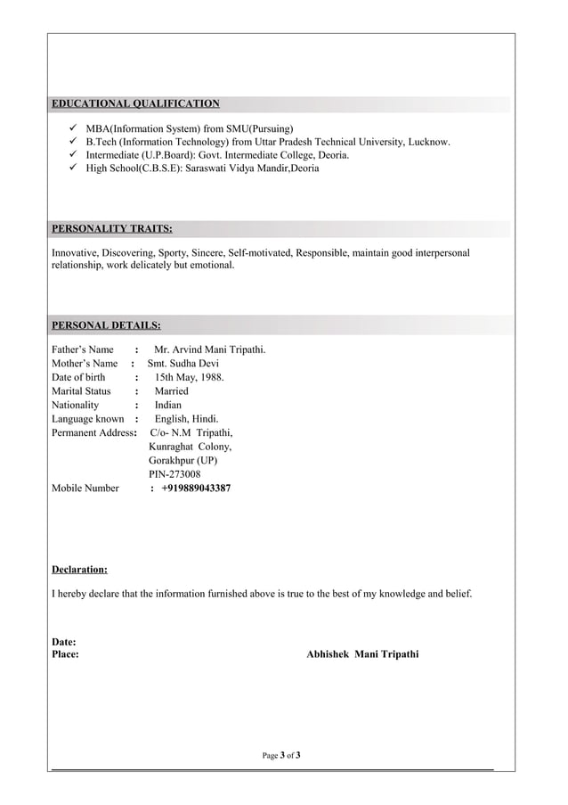 Abhishek_resume-1 | DOC | Computer Networking | Computing
