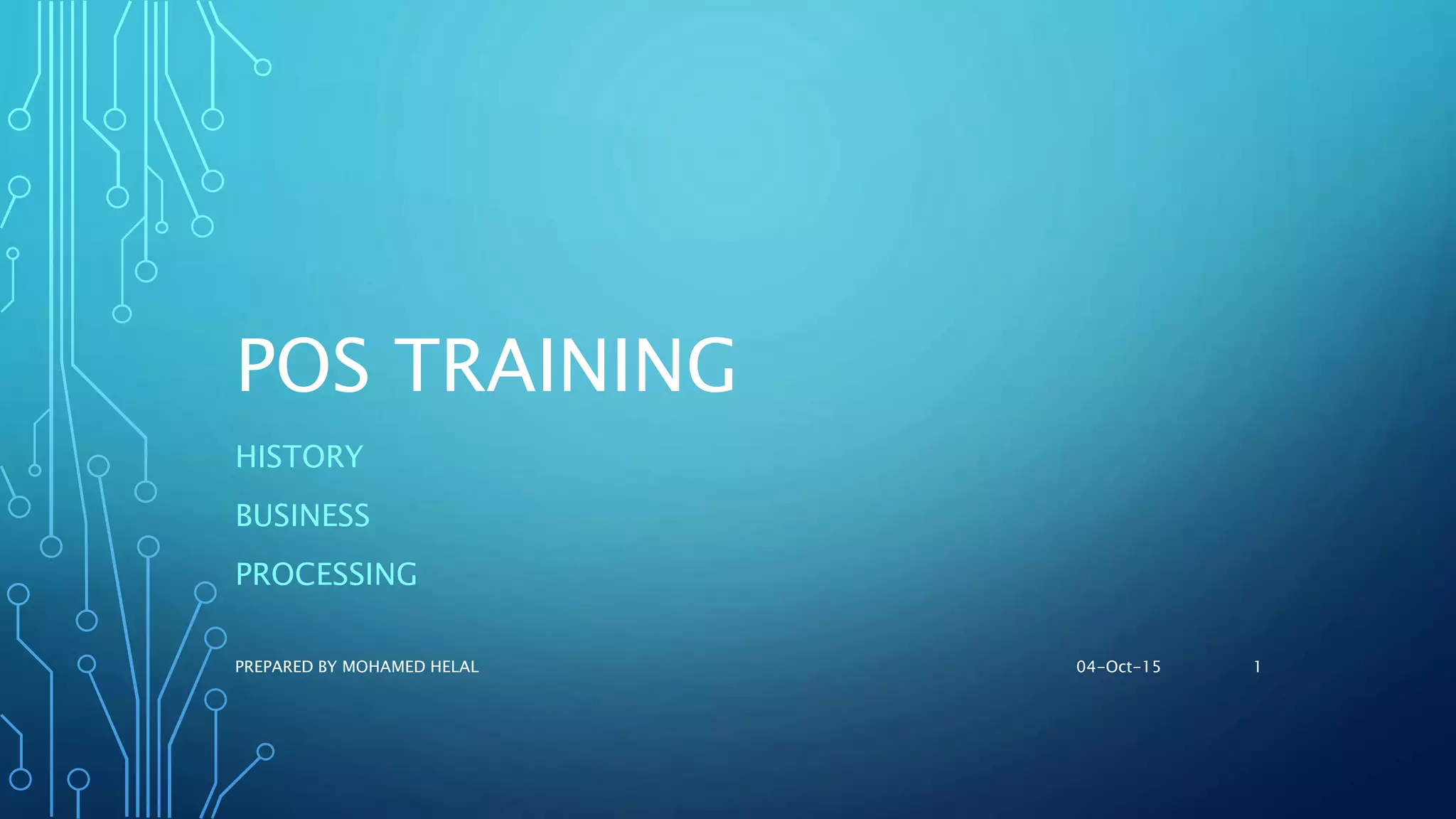 1- POS Training | PPSX