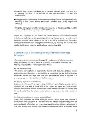 Innovation and Tech for PWD | PDF