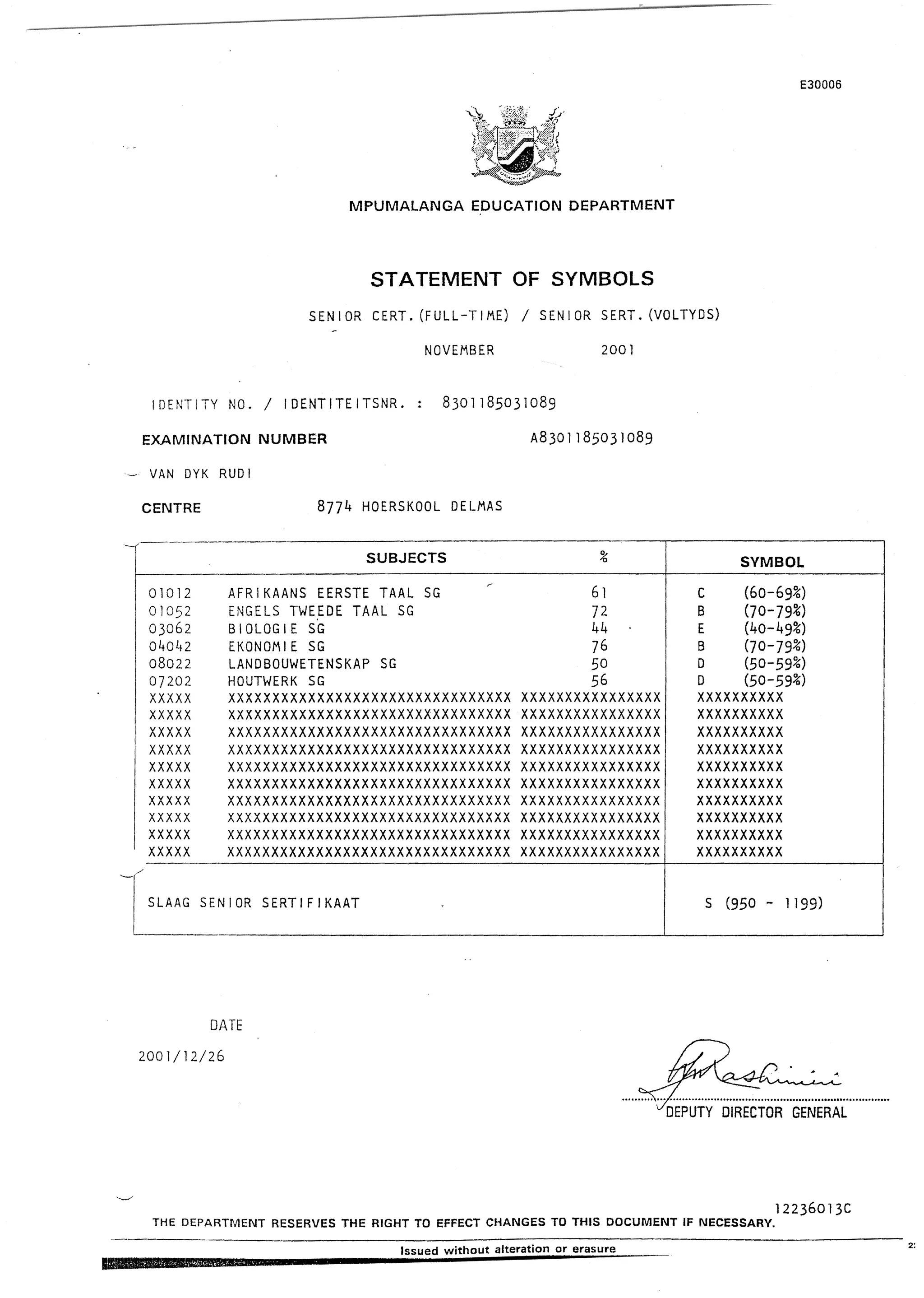 SC Symbol Statement | PDF