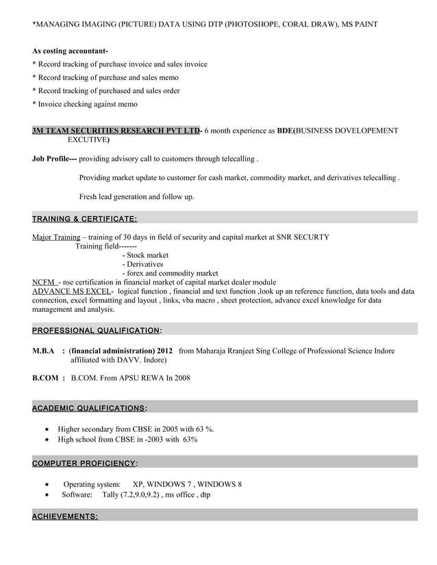 DEEPAK_resume_updated | DOC | Computer Software and Applications | Computing