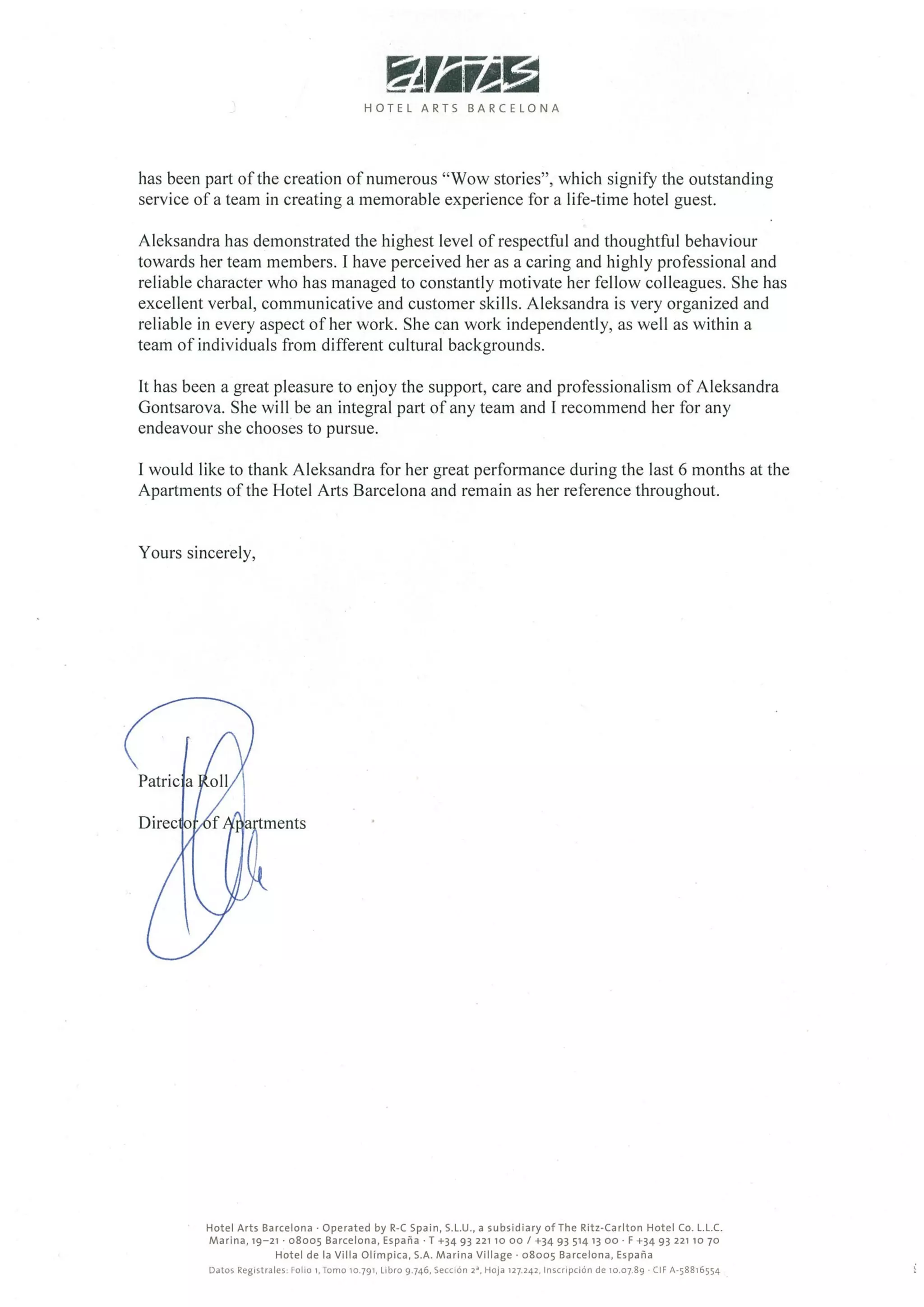 recommendation letter | PDF