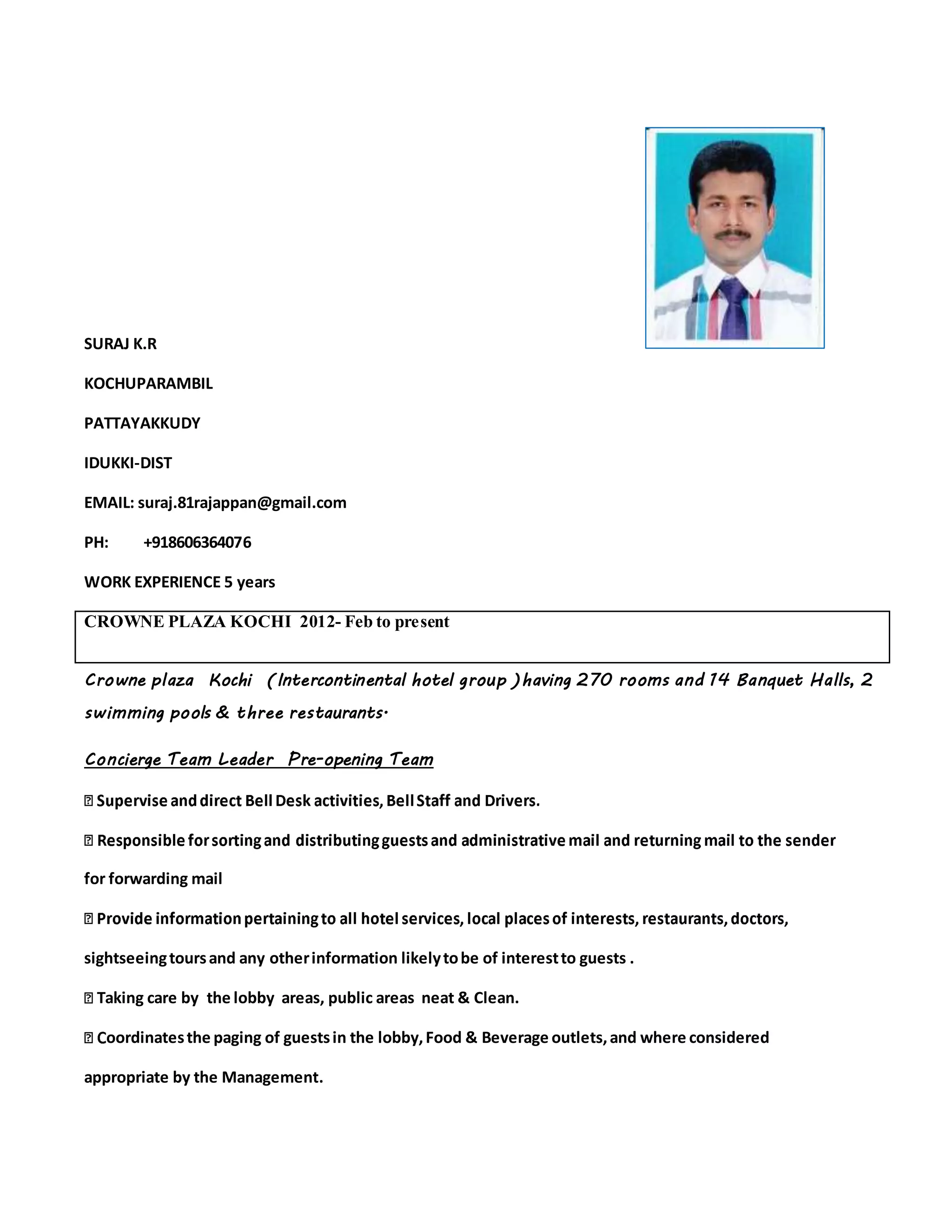 SURAJ RESUME NEW | PDF