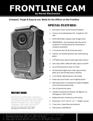 Frontline Cam Brochure BL | PDF