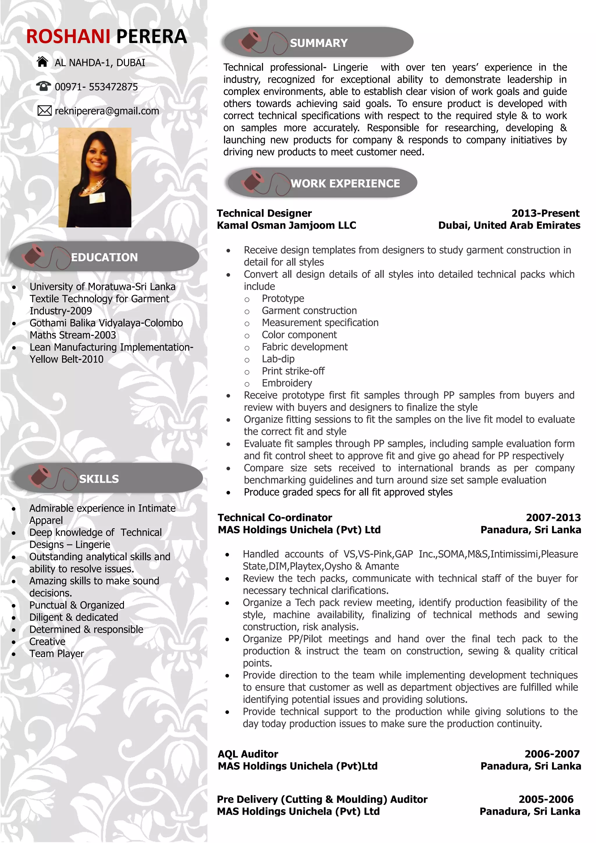 Resume-Roshani Perera | PDF