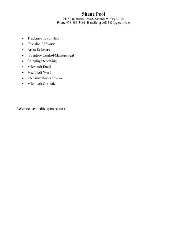 Shane Pool New | DOC