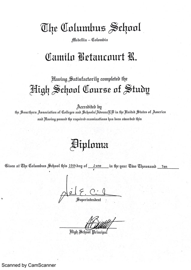 Diploma bachiller | PDF