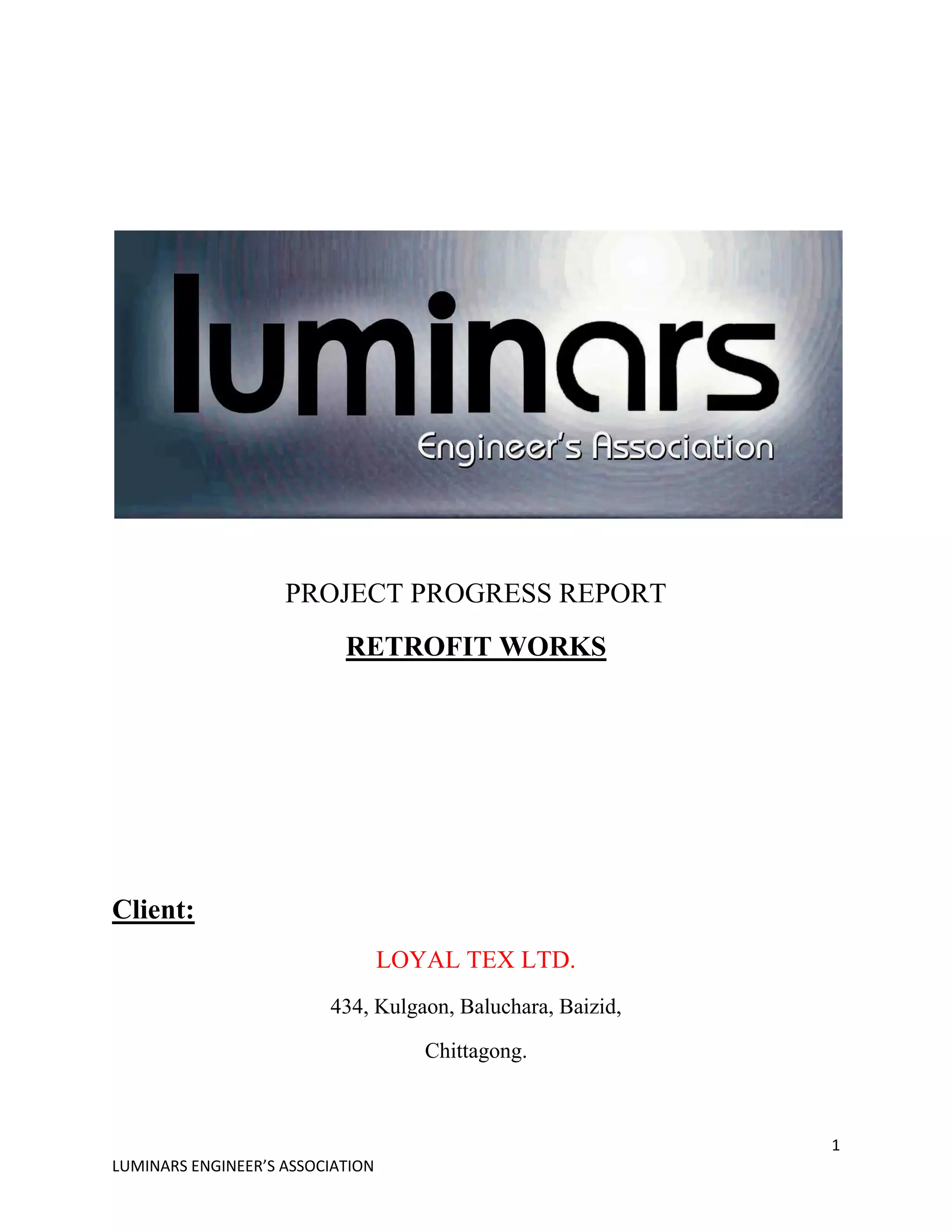 PROJECT PROGRESS REPORT-LOYAL TEX LTD. | PDF