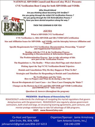 Texas SDVOSB Flier 2014 | PDF | Business | Business and Finance