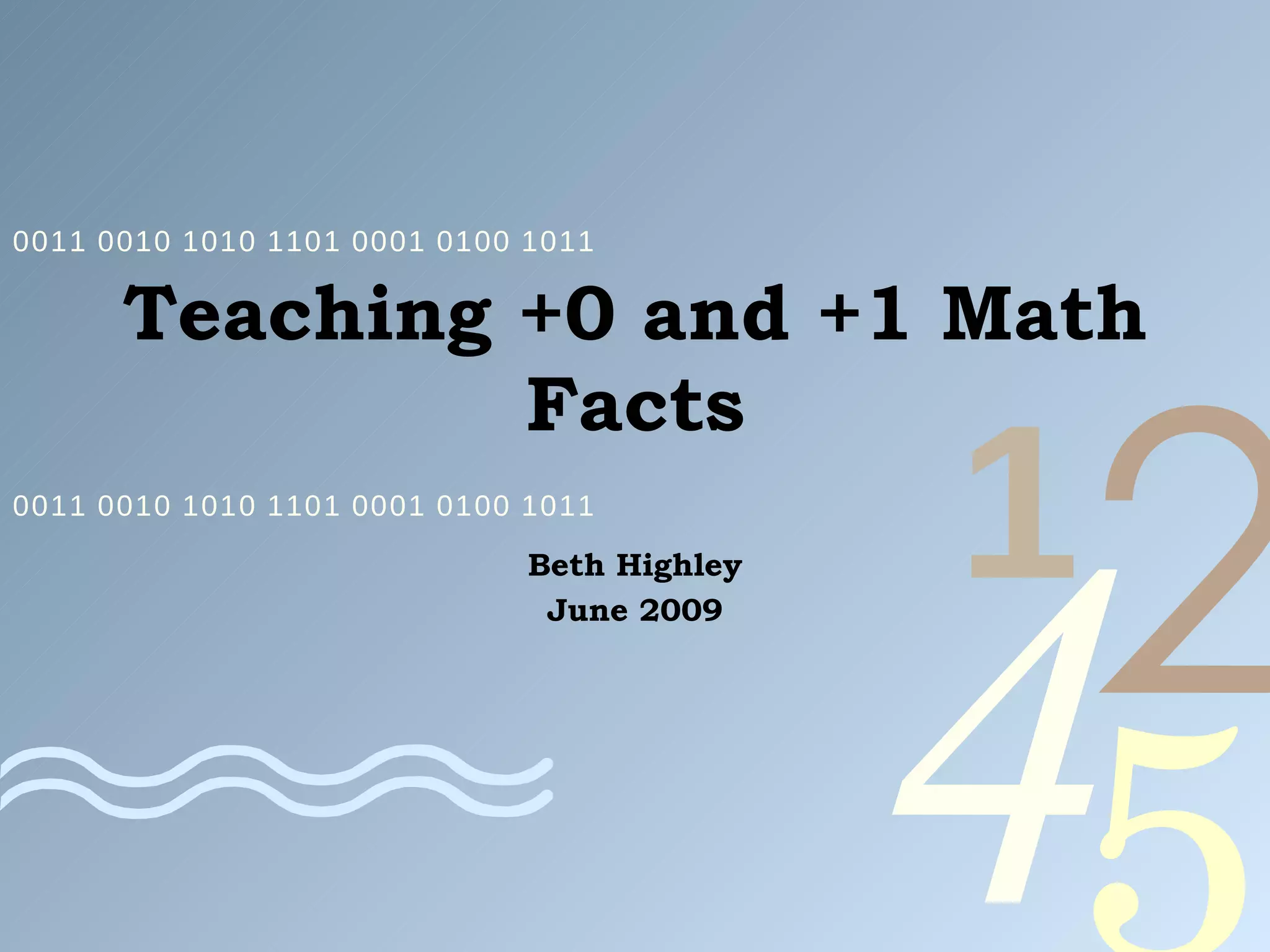 +0 Amd +1 Math Facts | PPT