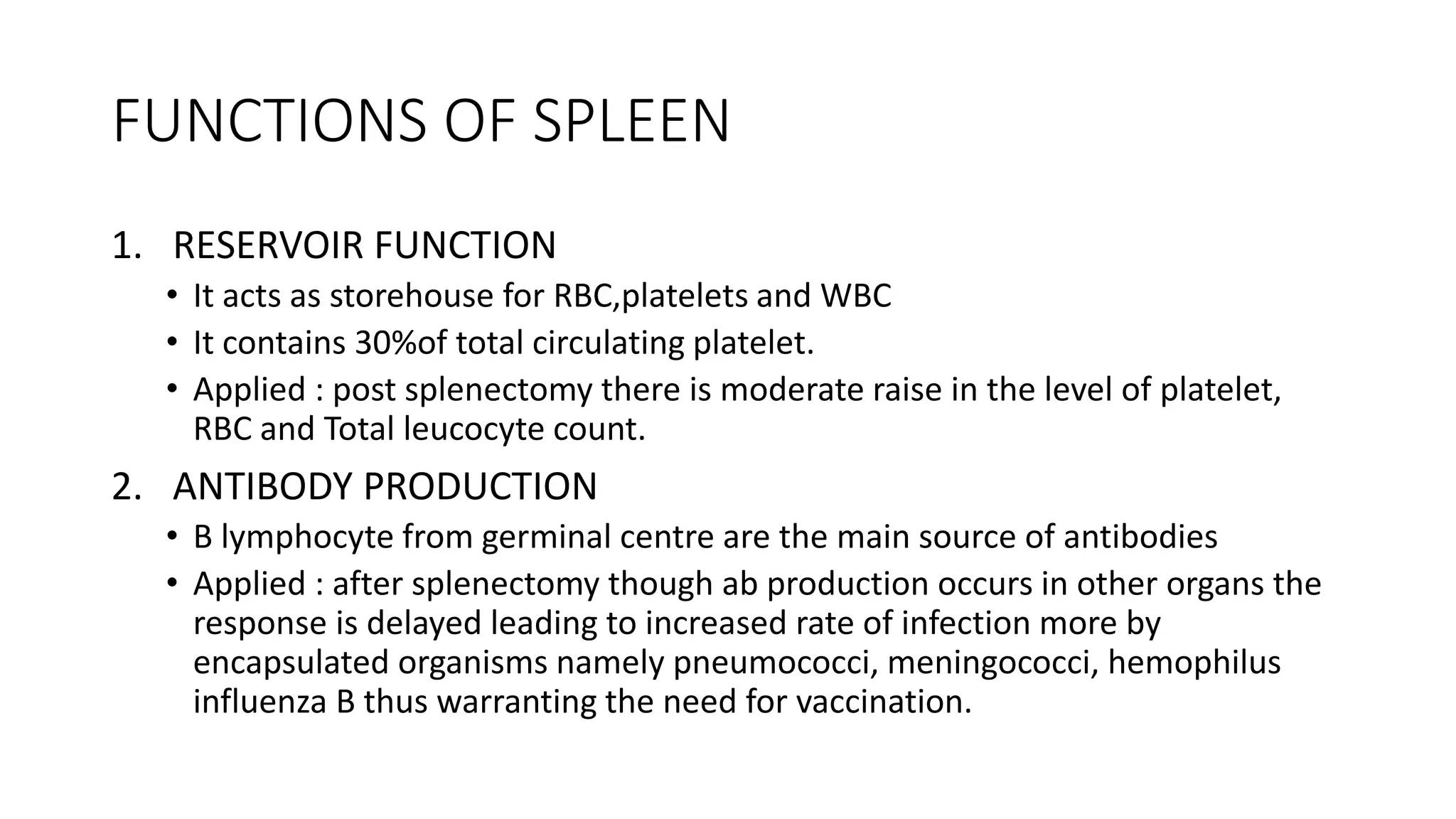 Applied Anatomy and Physiology of spleen | PPTX