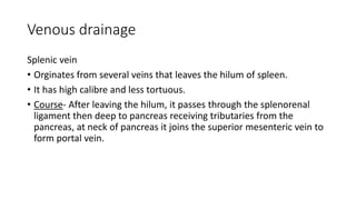 Applied Anatomy and Physiology of spleen | PPTX