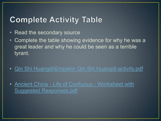 Ancient china compiled lesson slides | PPTX | Hobbies & Interests