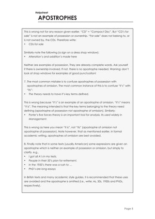 Apostrophes Rules | PDF