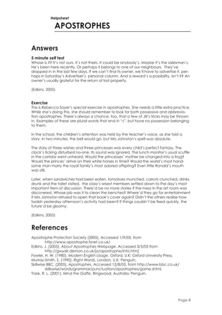 Apostrophes Rules | PDF